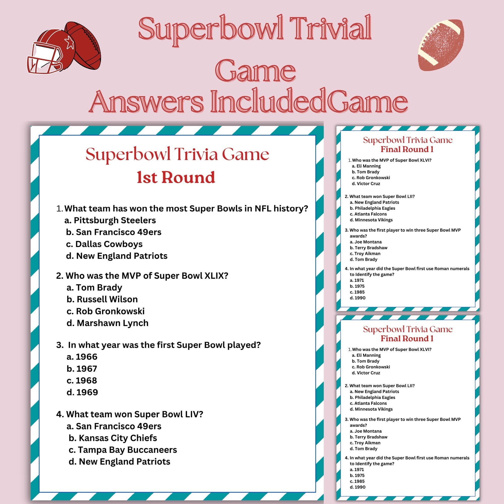 Super Bowl Games | Super Bowl Trivia | Football Predictions | Superbowl ...
