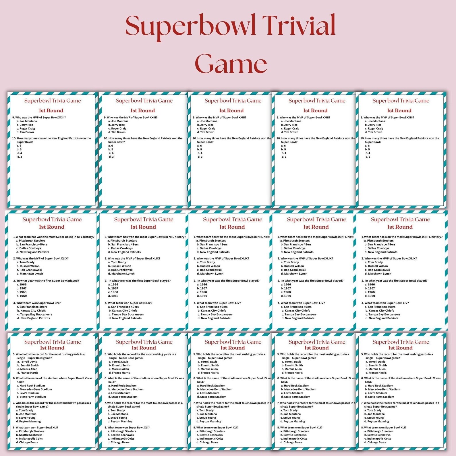 Super Bowl Games | Super Bowl Trivia | Football Predictions | Superbowl ...