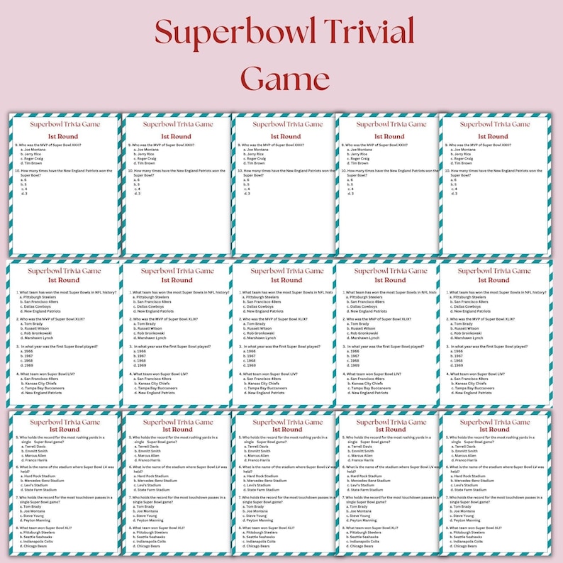 Super Bowl Games | Super Bowl Trivia | Football Predictions | Superbowl ...