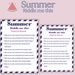 SUMMER RIDDLE ME Game | Summer Game for Adult | Activity | Printable ...