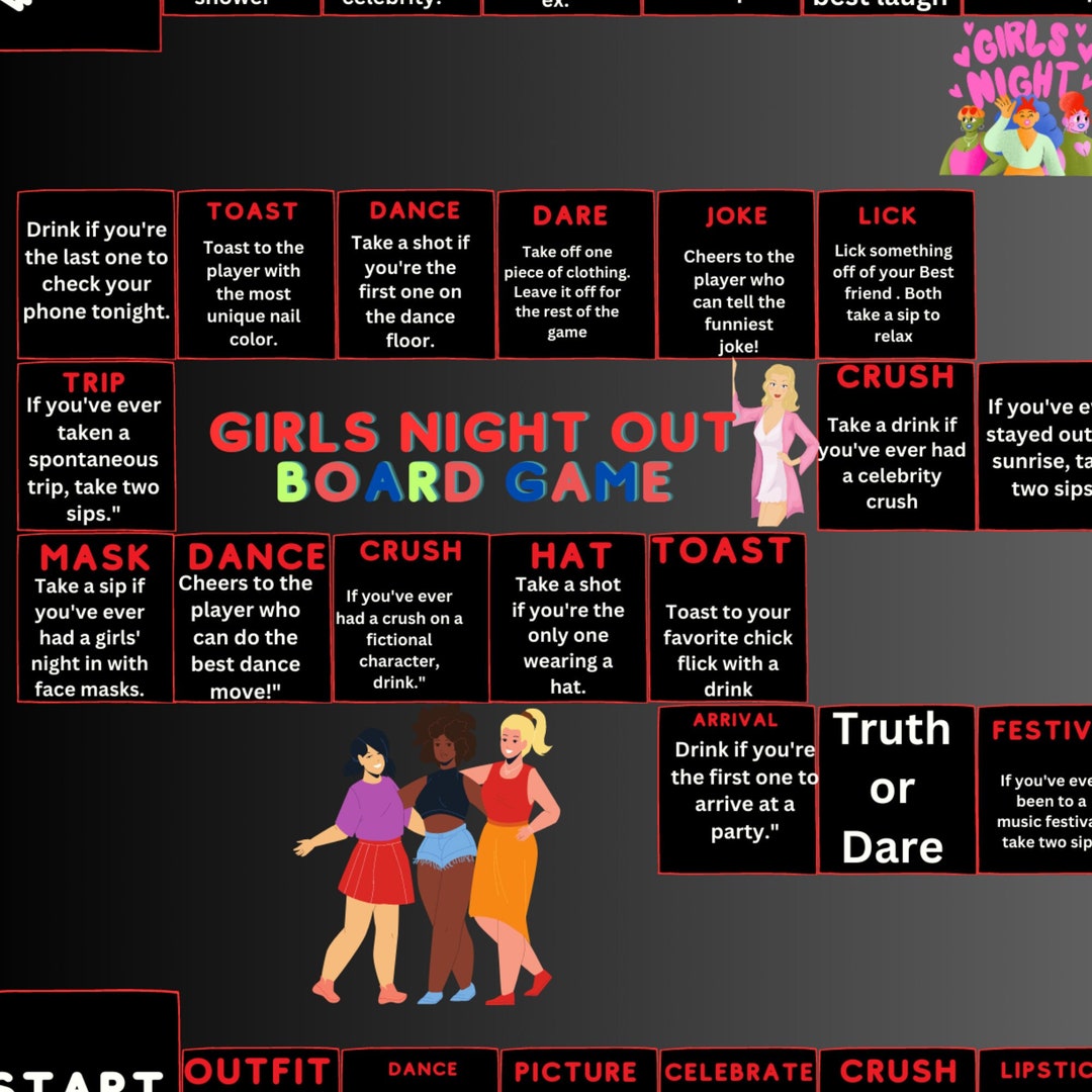 Girls Night in - Fun and Hilarious Board Game for a Memorable Evening ...