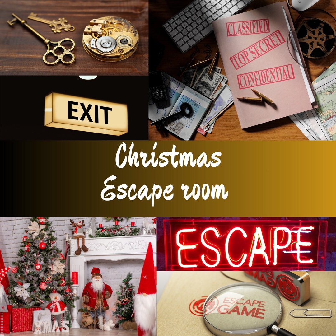 Christmas Escape Room, Santa Escape Room, Printable Escape Room, Save ...