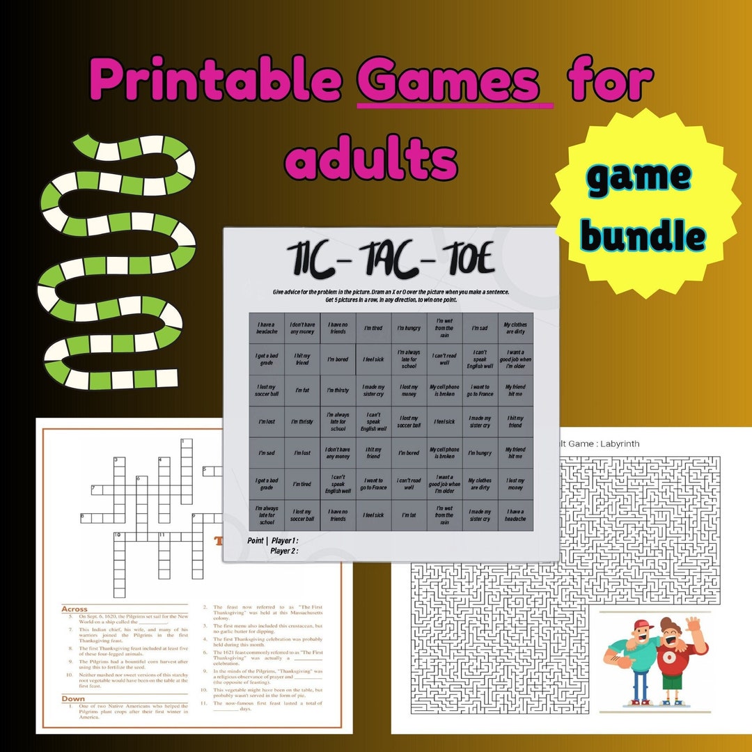 Printable Games Bundle for Adults | Party Games Bundle | Party Games ...