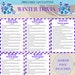 Winter Wonderland Trivia: the Ultimate Seasonal Game , Fun Winter ...