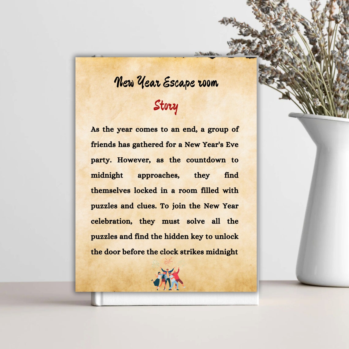 New Year's Eve Escape Room, Printable Puzzle Game (instant Download) - Etsy