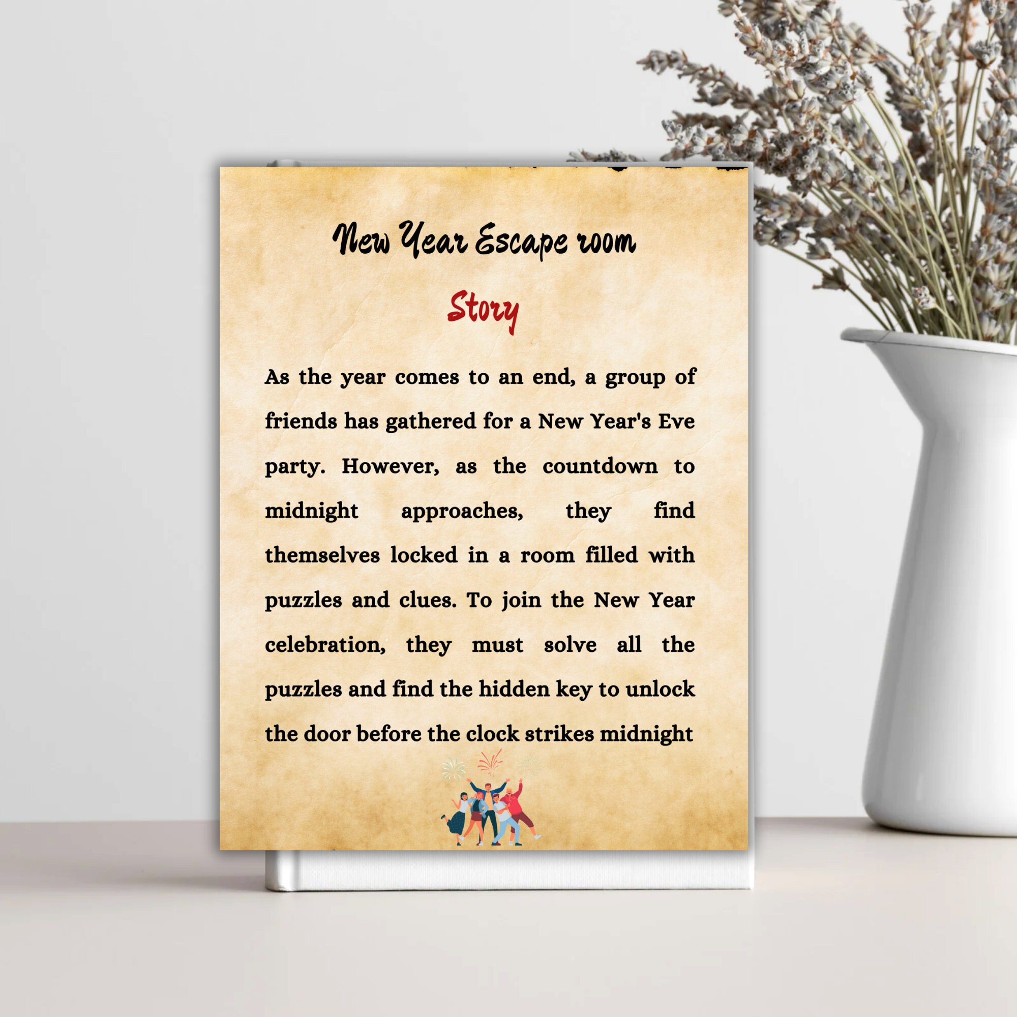 New Year's Eve Escape Room, Printable Puzzle Game (instant Download) - Etsy
