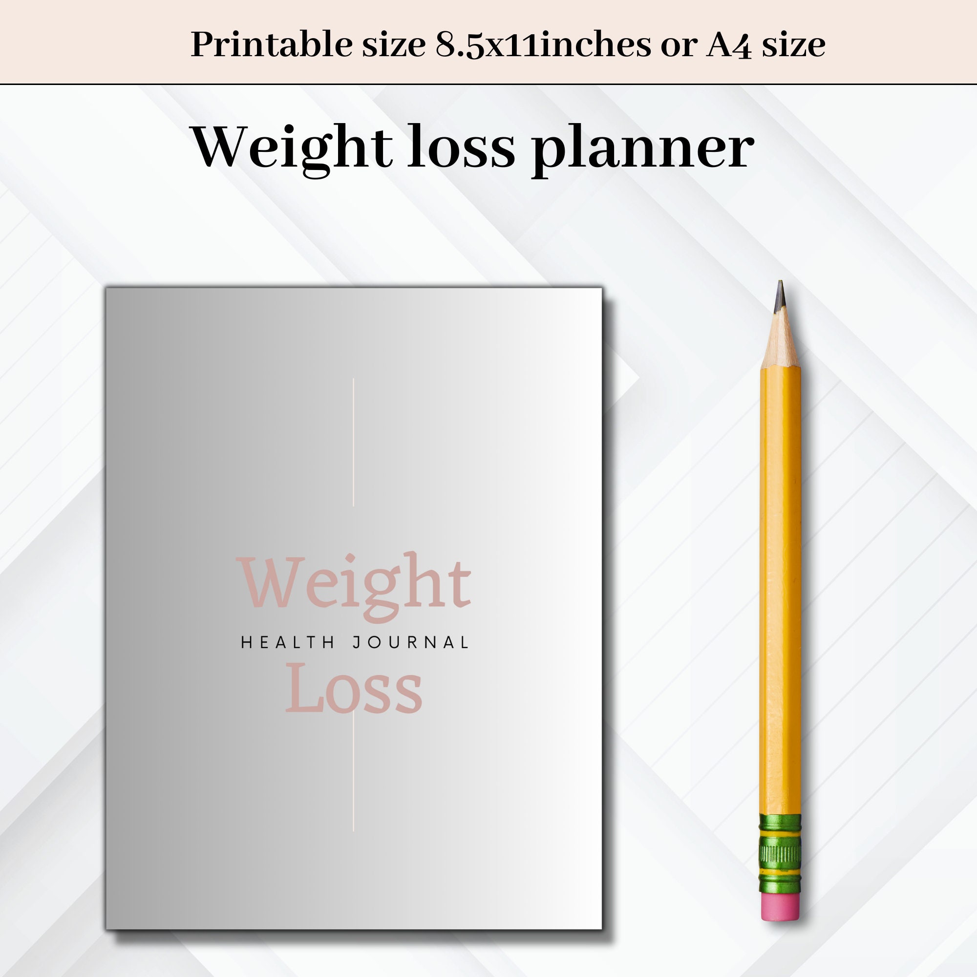 Weight Tracker Printable & Fillable | Daily Weight Journal | Weight ...