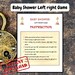 Printable Baby Shower Left Right Game | Fun Baby Shower Party Activity ...