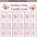Mother's Day Feud Game - A Fun Family Activity for Celebrating Mom ...