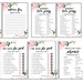 Bridal Shower Game Bundle , Watercolor Flowers,printable Bridal Shower ...