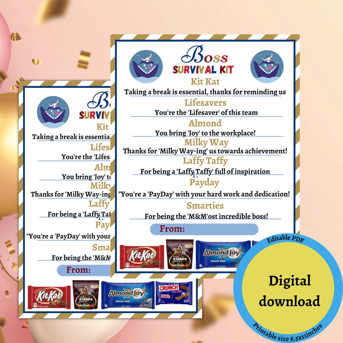 Boss Survival Kit - Printable Digital Download for a Successful ...