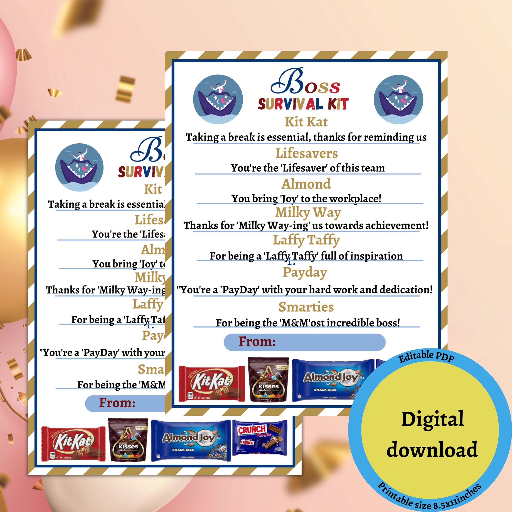 Boss Survival Kit - Printable Digital Download for a Successful ...