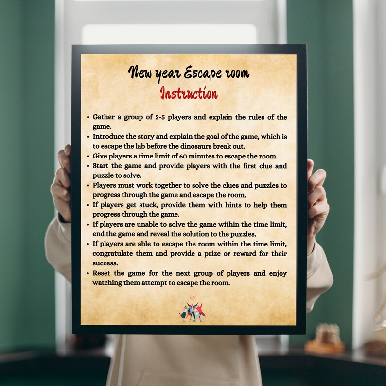 New Year's Eve Escape Room, Printable Puzzle Game (instant Download) - Etsy