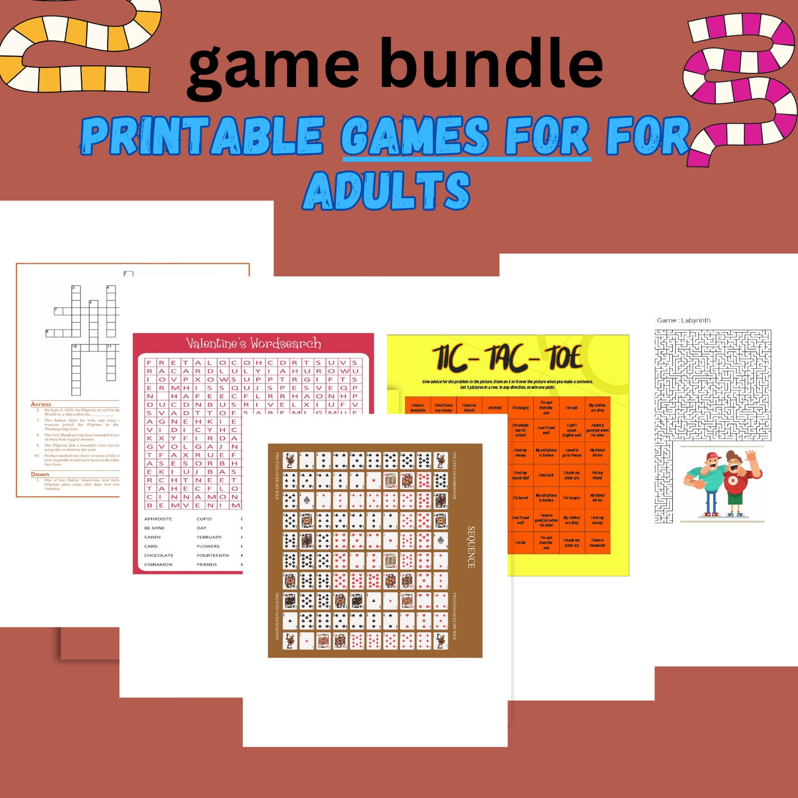 Printable Games Bundle for Adults | Party & Family Games (digital ...