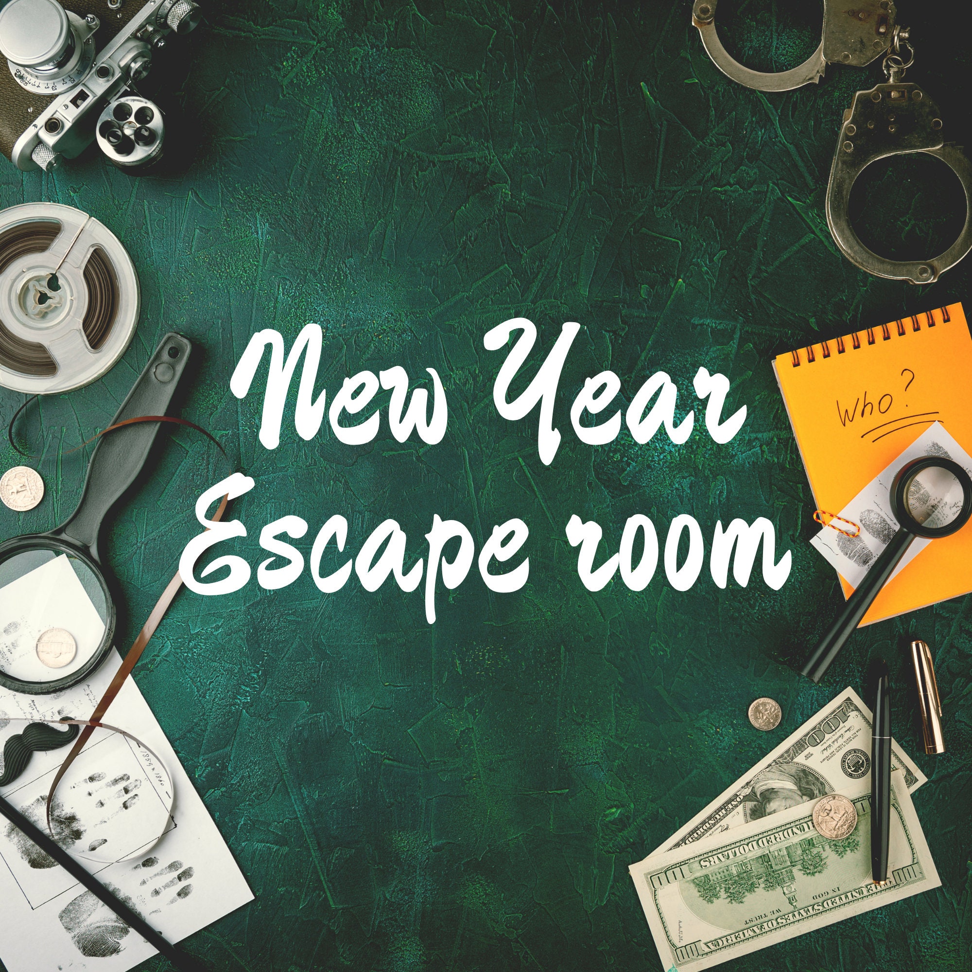 New Year's Eve Escape Room, Printable Puzzle Game (instant Download) - Etsy