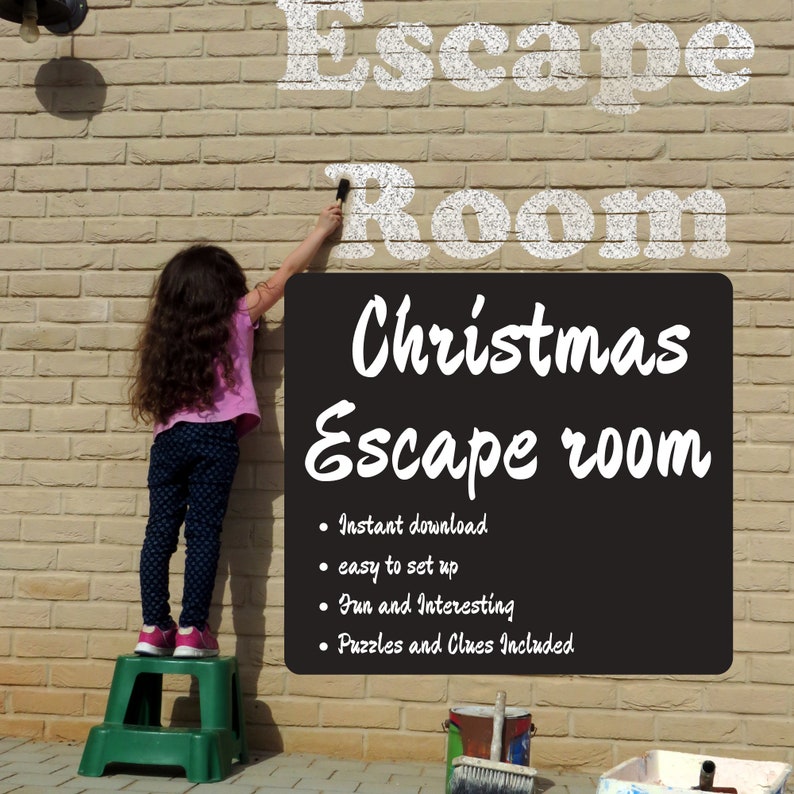 Christmas Escape Room, Santa Escape Room, Printable Escape Room, Save ...
