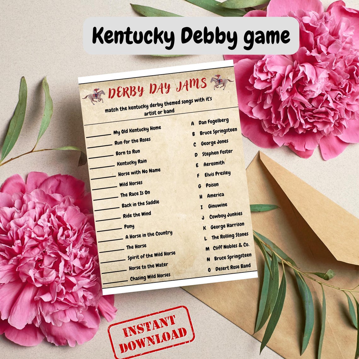 Derby Day Jams - Kentucky Derby Music Matching Game | Kentucky Derby ...