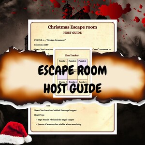 Printable Christmas Escape Room, Save Santa, Family Fun (instant ...