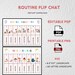 Editable Routine Flip Chart for Kids | Daily Chore Chart | Morning and ...