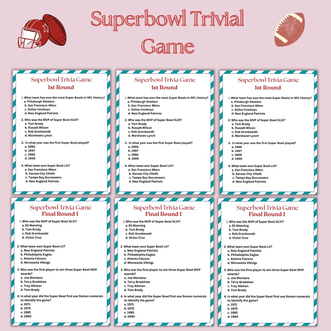 Super Bowl Games | Super Bowl Trivia | Football Predictions | Superbowl ...