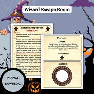 Wizard Escape Room Game | DIY Printable Puzzle Kit (digital Download ...