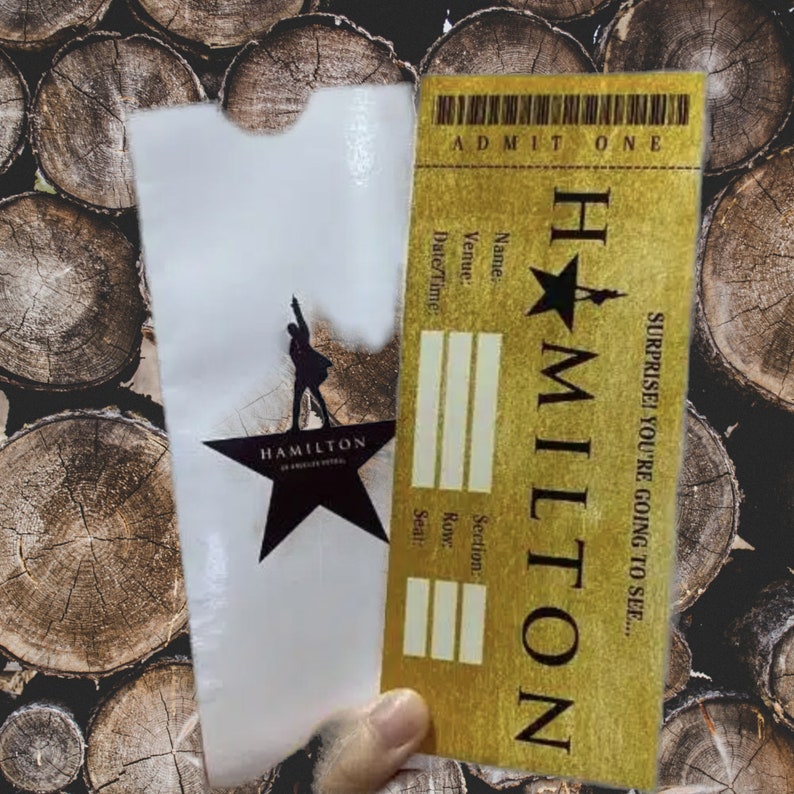 Printable HAMILTON Broadway Surprise Ticket. Editable Musical Theatre ...