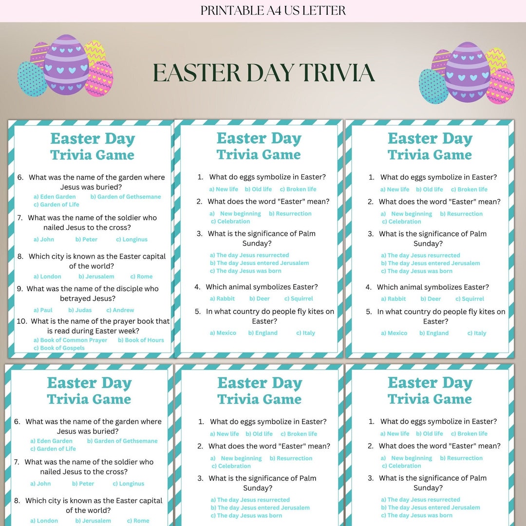 Easter Trivia: A Fun and Challenging Game for the Holiday Season ...
