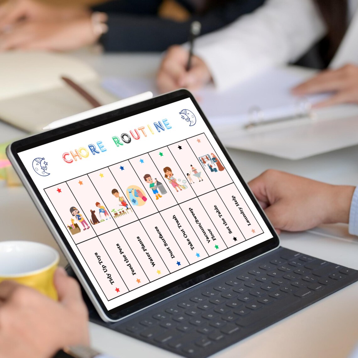 Editable Routine Flip Chart for Kids | Daily Chore Chart | Morning and ...
