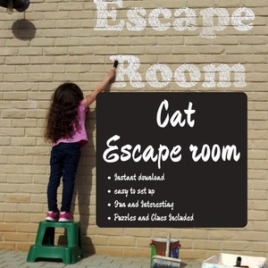 Printable Cat Cafe Escape Room, DIY Party Game (instant Download) - Etsy