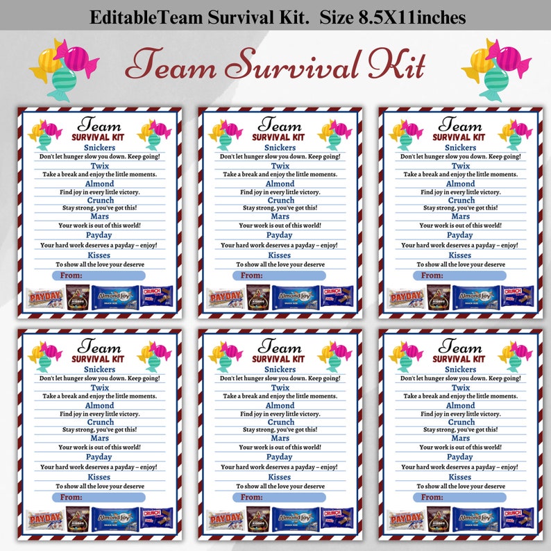 Team Survival Kit - Digital Download for a Strong and United Crew Staff ...