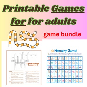 Printable Games Bundle for Adults | Party Games Bundle | Party Games ...