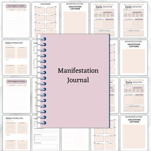Printable Manifestation Journal | Printable Law of Attraction Planner ...