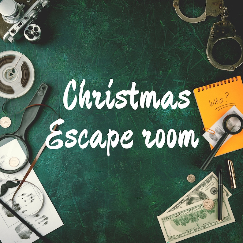 Christmas Escape Room, Santa Escape Room, Printable Escape Room, Save ...