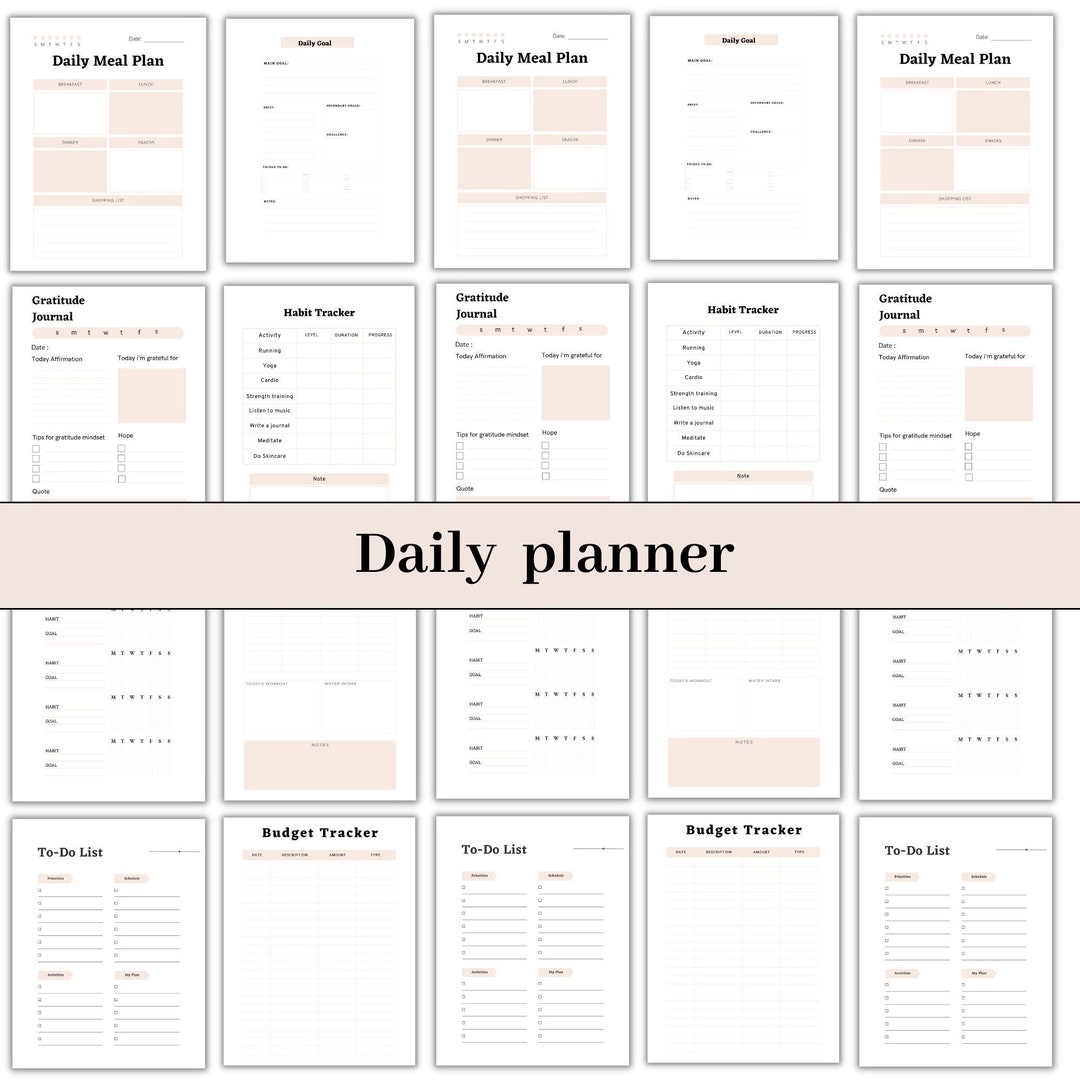 Ultimate Printable Planner Bundle 2024 Planners Daily Planner Weekly ...