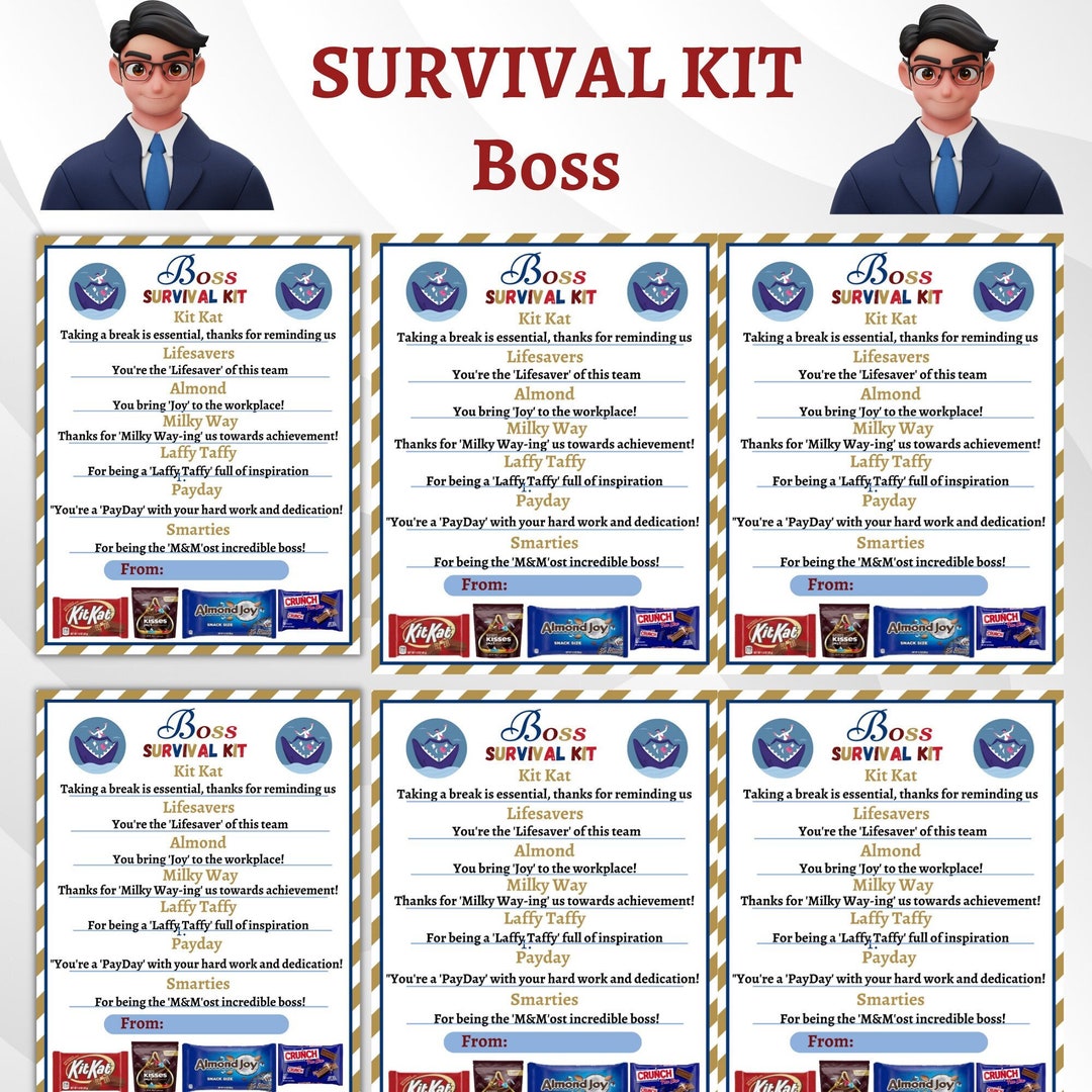 Boss Survival Kit - Printable Digital Download for a Successful ...