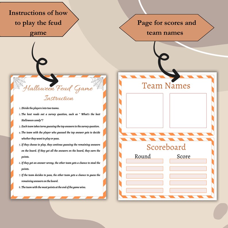 Spooky Feud Halloween Party Game – Digital Download - Etsy