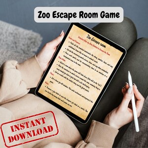 Zoo Escape Room, Zoo Theme Escape Room for Kids, Escape Room, Printable ...