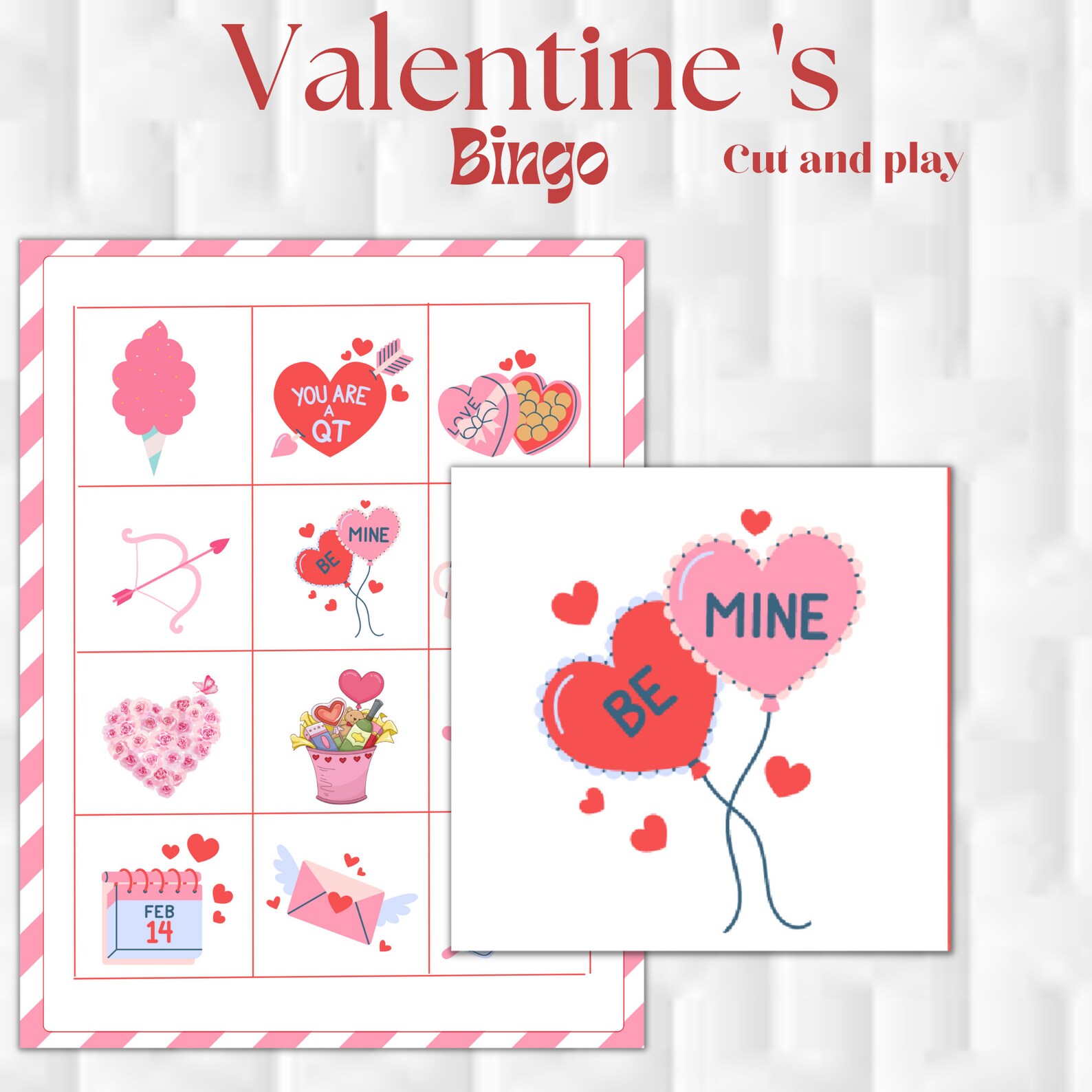 Valentine’s Day Bingo Game | Valentine’s Day Bingo | Valentine’s Day ...