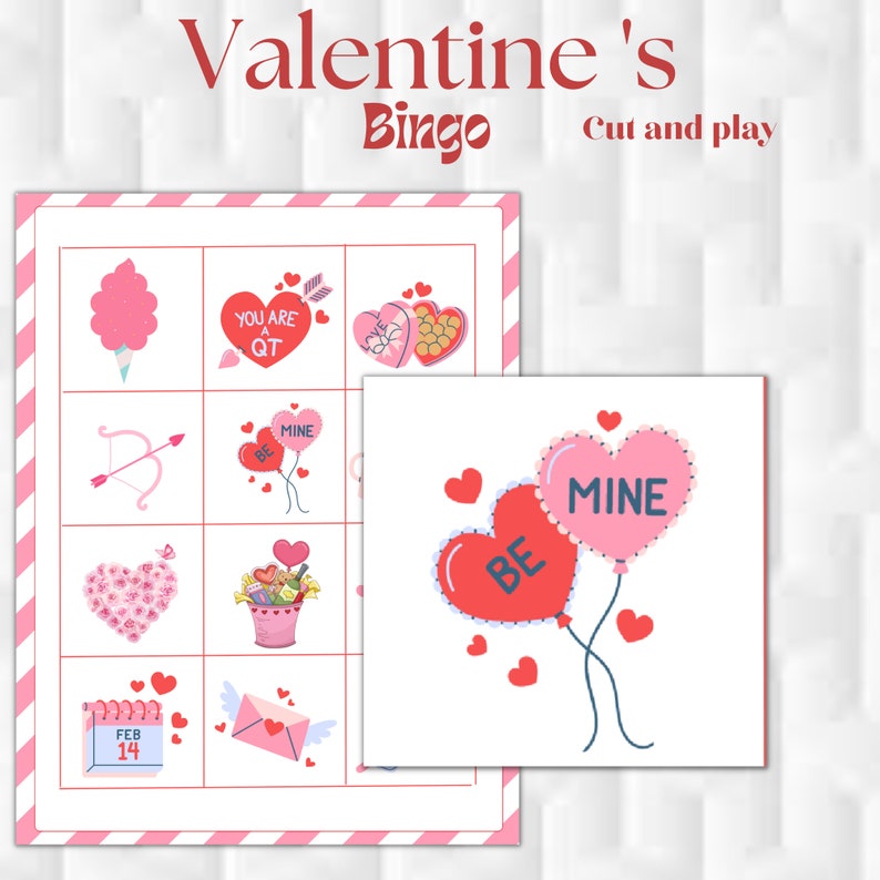 Valentine’s Day Bingo Game | Valentine’s Day Bingo | Valentine’s Day ...