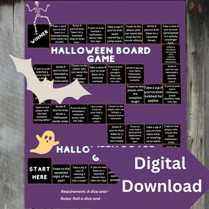 Halloween Haunt Board Game - Spooky Fun for All Ages,halloween Party ...
