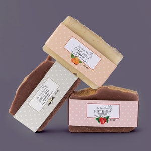 Custom Soap Label Template Canva Soap Bar Sticker Wrap Soap Bar Label ...