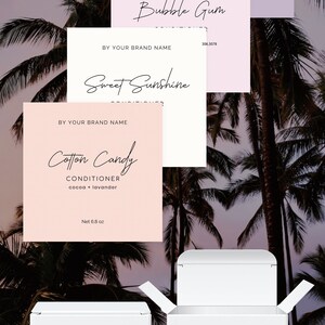 Box Label Template Canva Box Packaging Label Square Packaging Sticker ...