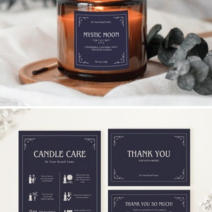 Witch Candle Label Template Candle Label Design Halloween Candle ...