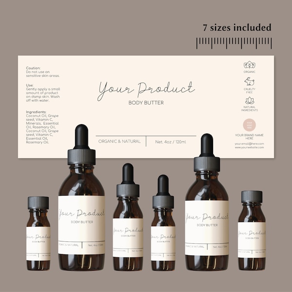 Minimalistic Label - Etsy