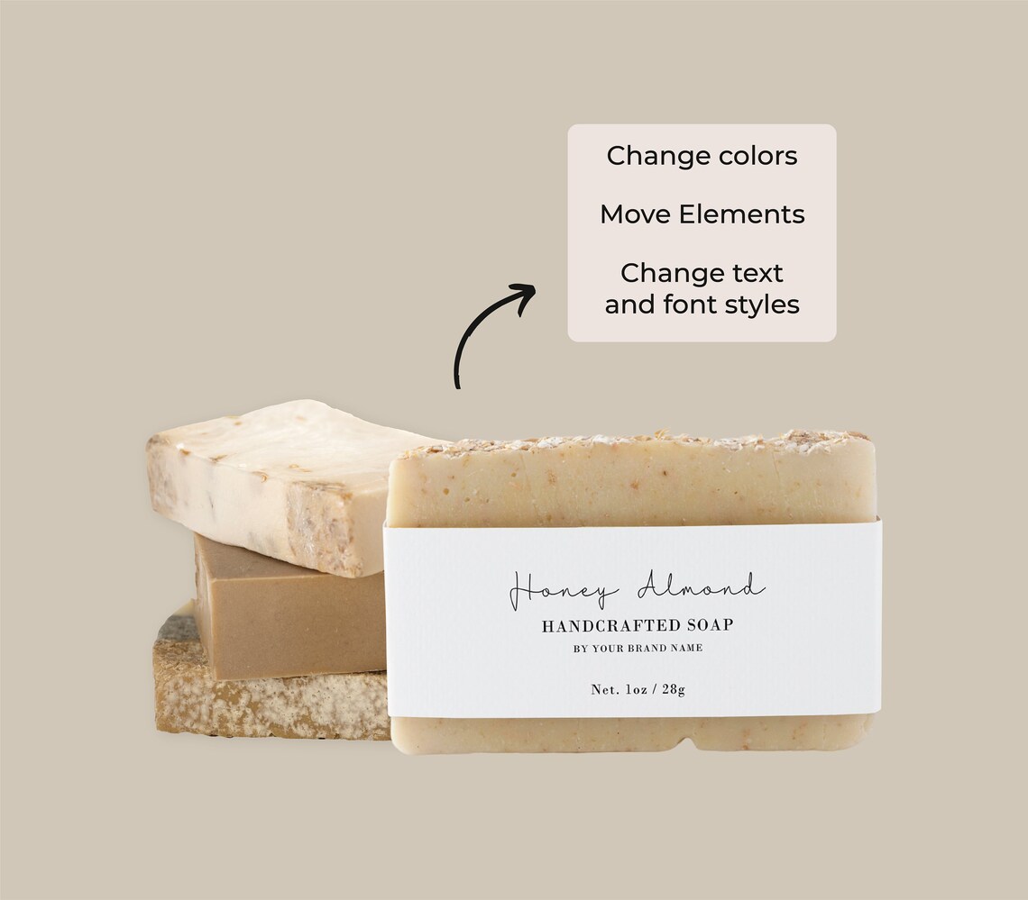 Minimalistic Soap Label Template Soap Product Label Soap Bar - Etsy Canada
