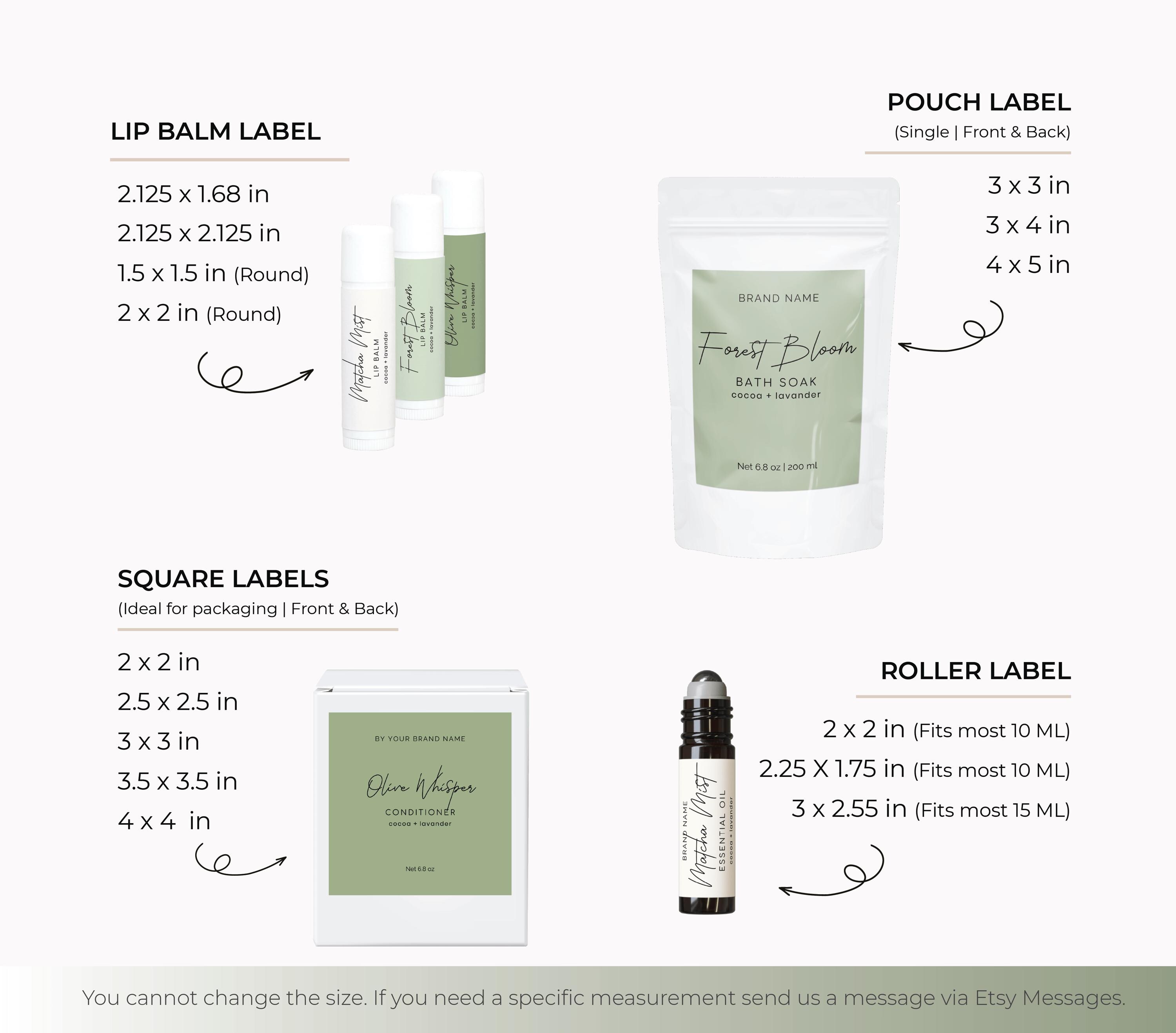 Cosmetic Label Template for Skin Care Natural Products Cosmetic Label ...
