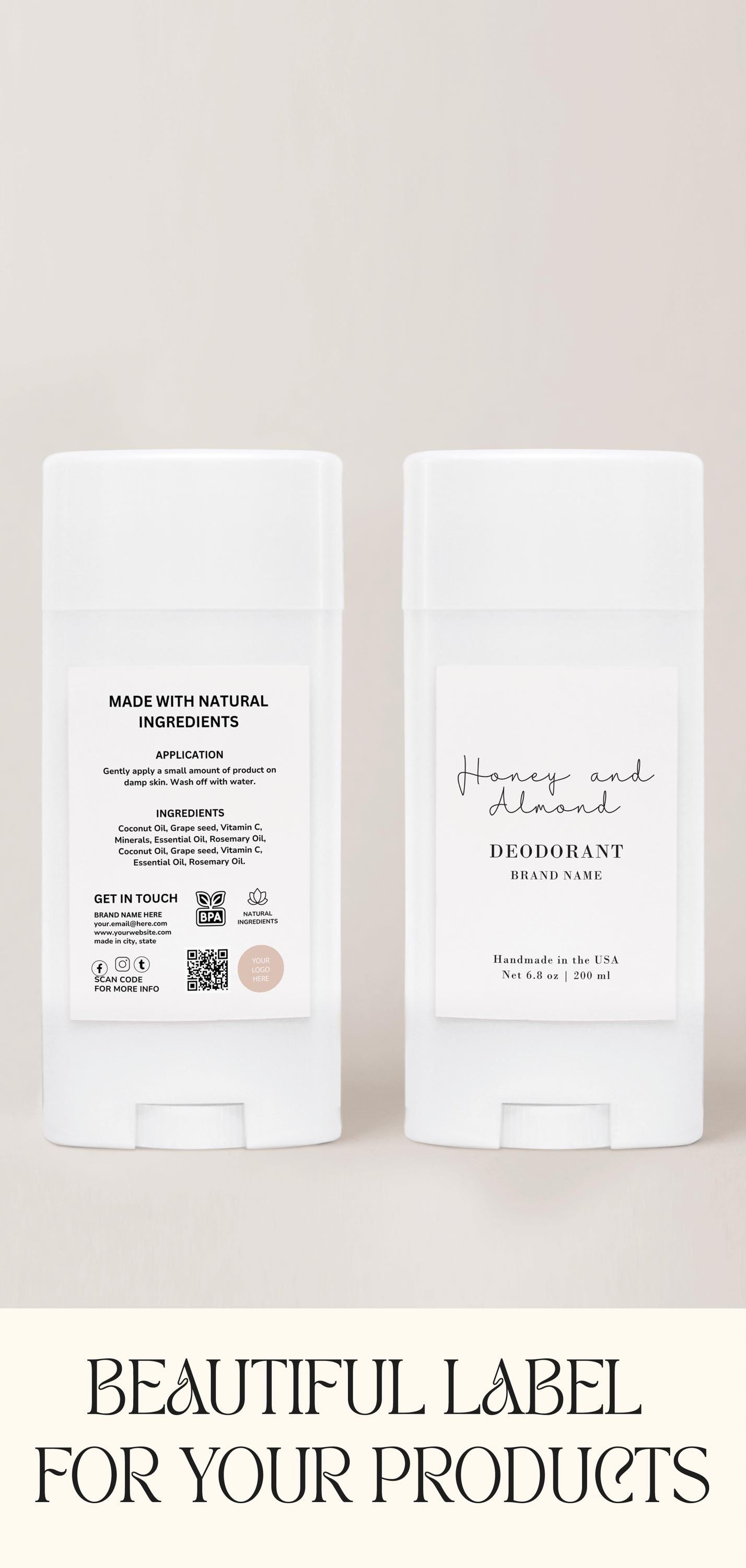 Minimalistic Deodorant Label Homemade Deodorant Label Design Deodorant ...