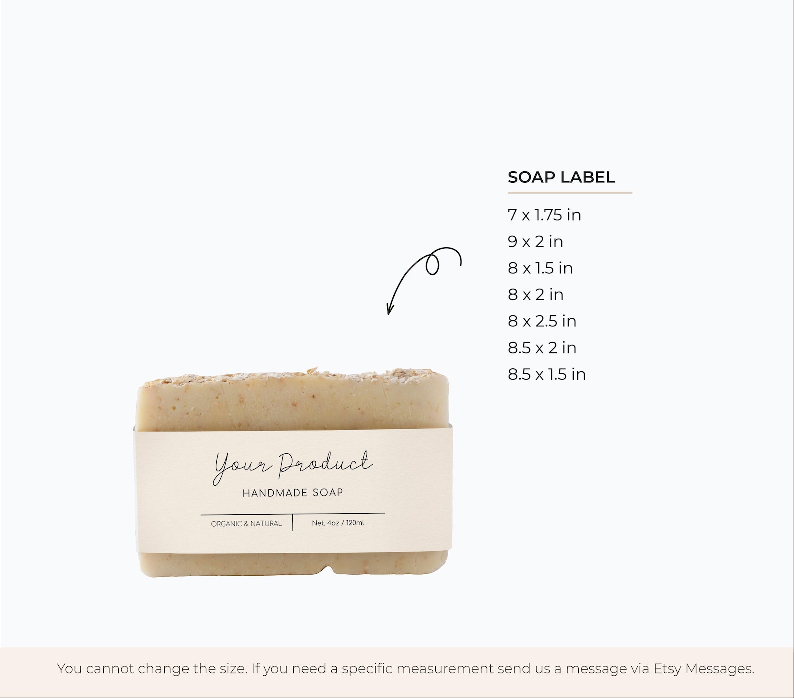 Soap Bar Label Soap Belly Band Minimal Soap Label Minimalistic Soap ...