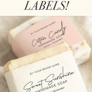 Soap Bar Label Soap Belly Band Label Etiquette Personnalisée Savon ...