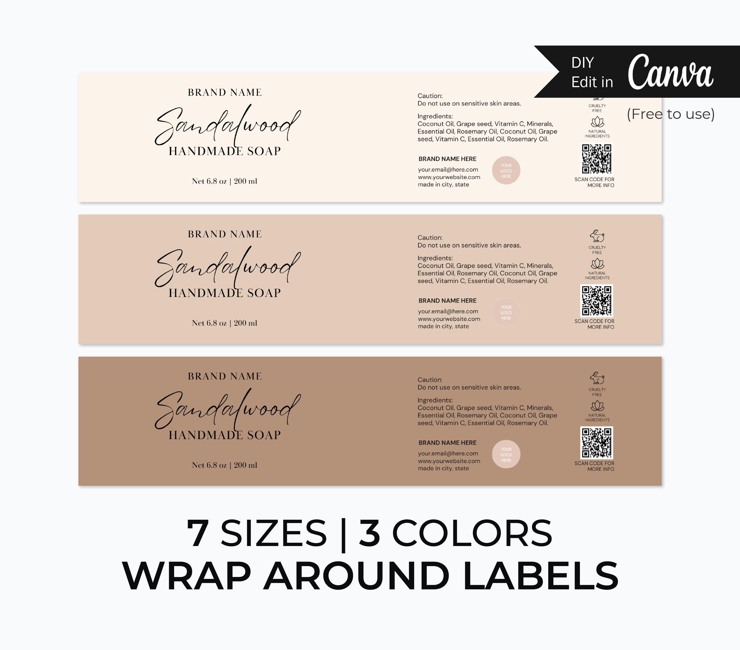Custom Soap Sticker Label Soap Bar Packaging Skincare Branding Soap Bar ...